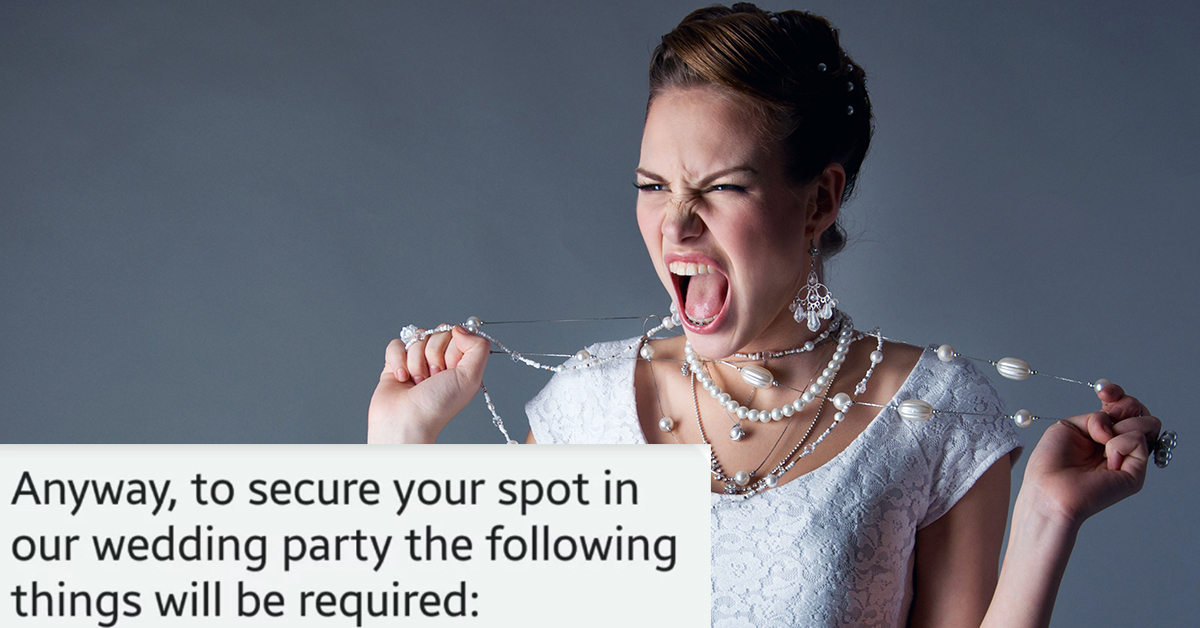 Deranged Bridezilla's List Of Maniac Demands Is Leaked By Her Own Sister