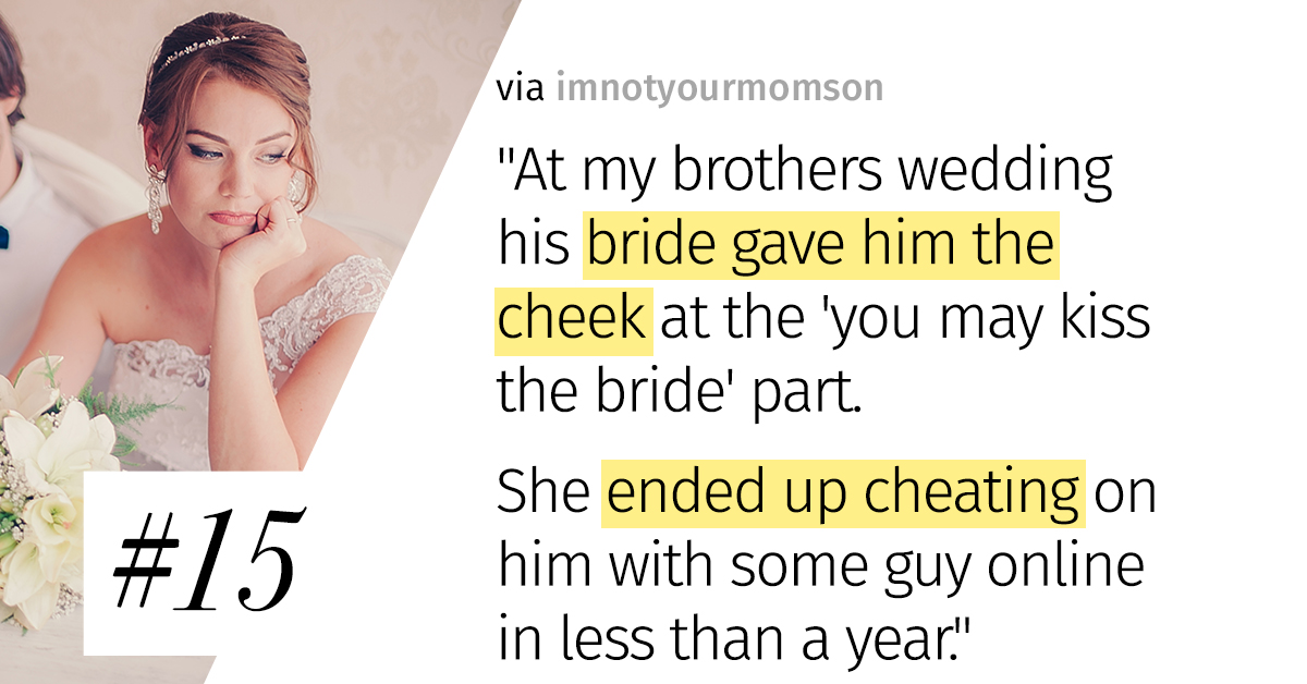 30 People On The Exact Moment They Knew The Wedding Was Doomed