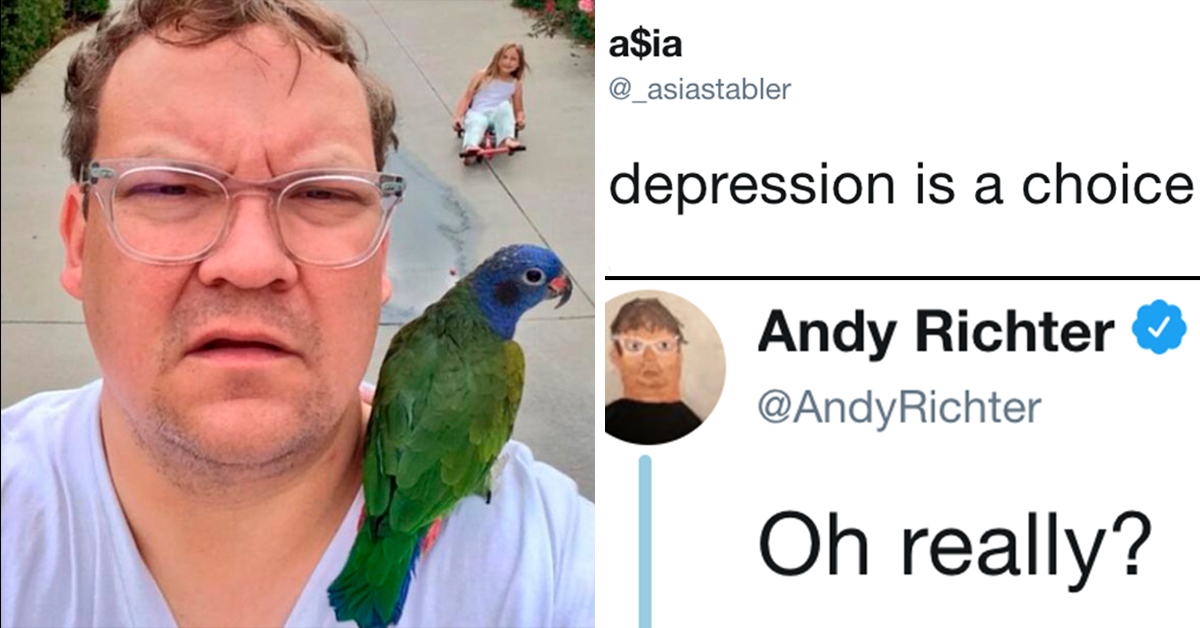 Someone Said ‘Depression Is A Choice’ And Andy Richter Schooled Them